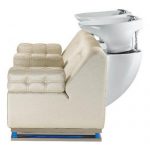 Luxury double seats hair washing shampoo chair shampoo backwash units ...