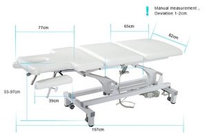 Clinic Folding Physical Therapy Electric Examination Bed Treatment Table